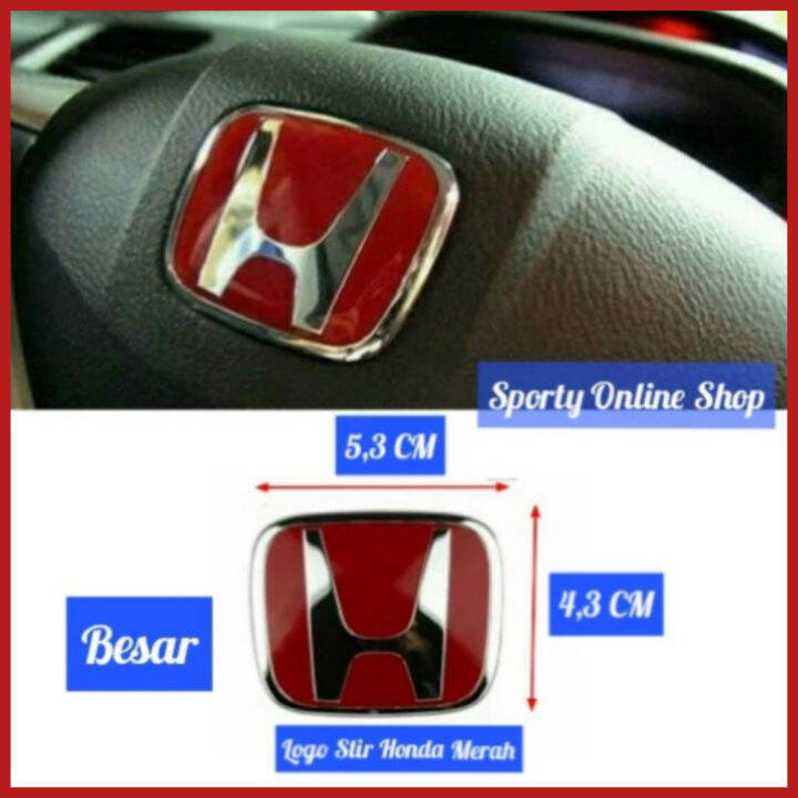 Emblem Logo Stir Mobil Honda Besar / Kecil | Lazada Indonesia