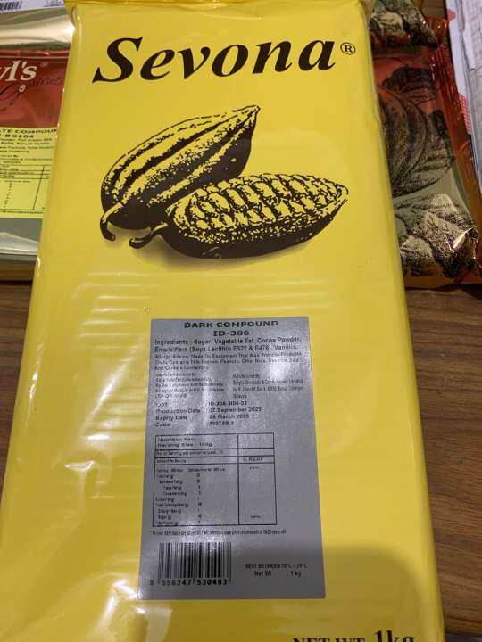 Sevona dark chocolate bar 1kg | Lazada PH