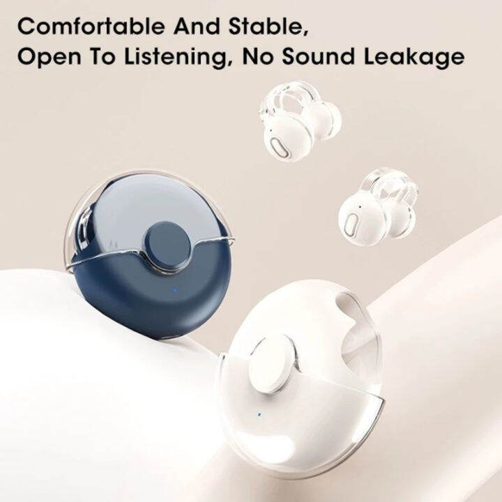 【Ready stock】S36 True Wireless Bluetooth 5.3 Earphones Earclip TWS Bone Conduction Noise ...