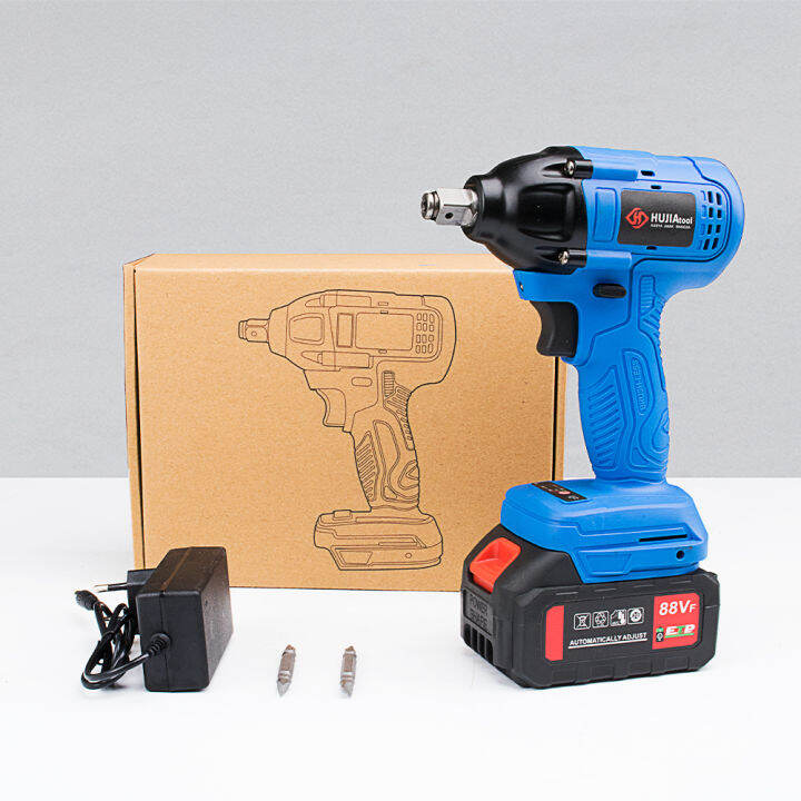 HUJIA 88vf Impact wrench brushless cordless 350N.M impek pembuka baut ...