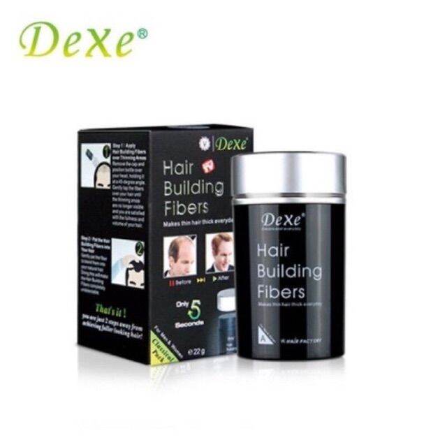 Dexe hair building fibers hair fibers powder keratin hair loss ...