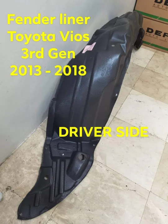 Fender liner Toyota Vios Superman Gen 3 2013 to 2018 Yr model Driver ...