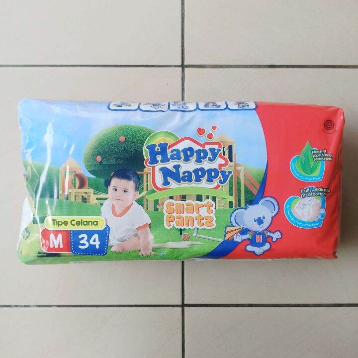 HAPPY NAPPY Smart Pants Popok Celana HAPPY NAPPY S40 M34 L30 XL26 ...