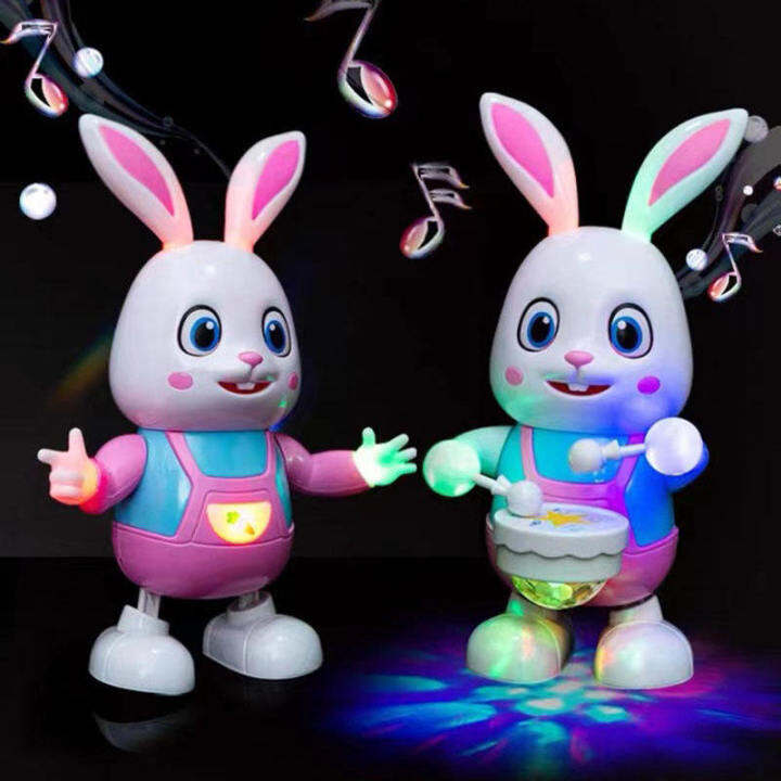 Dancing Rabbit Toy with LED light Musical toys for kids | Lazada PH