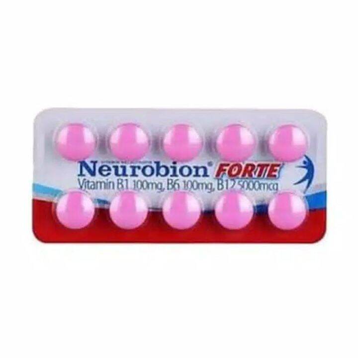 NEUROBION FORTE 10 TABLET B1 B6 B12 VITAMIN B NEUROBION PINK NEROBION ...