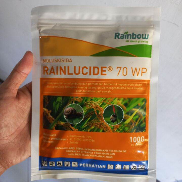 Moluskisida Rainlucide 70 WP 100G Pestisida Siput Padi | Lazada Indonesia