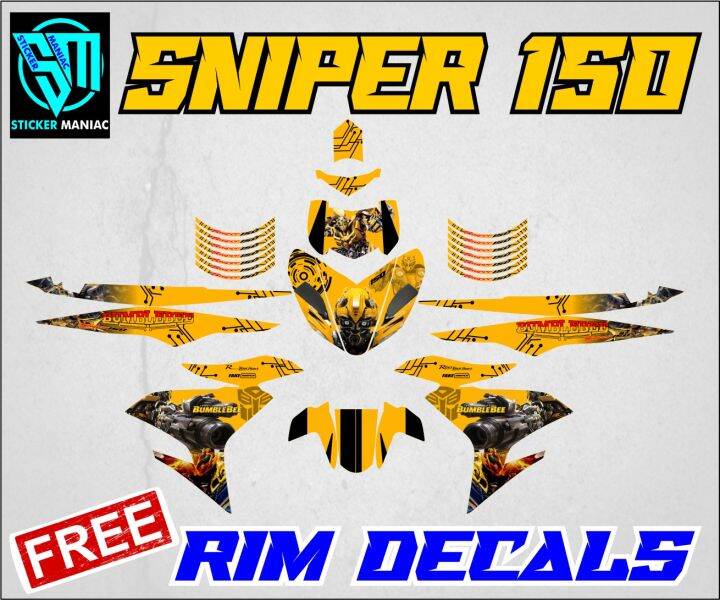 Yamaha Sniper 150 full body decals | Lazada PH