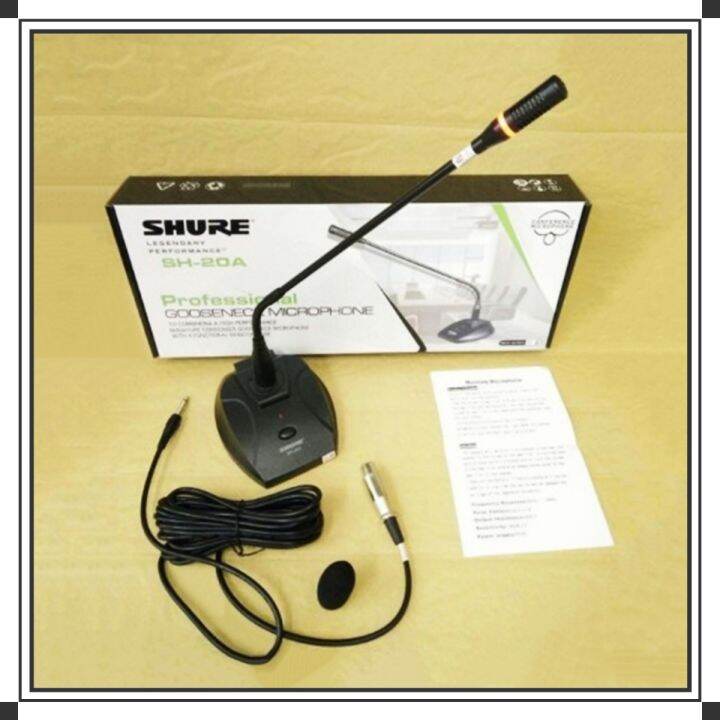 Mic Conference / Podium Shure SH-20A / Microphone Meja Shure SH-20A ...
