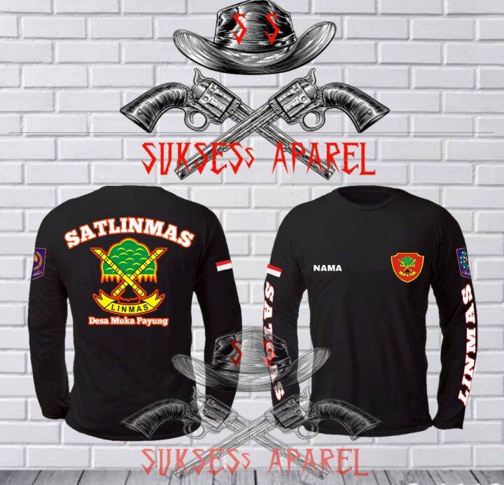 kaos satlinmas lengan panjang/linmas | Lazada Indonesia