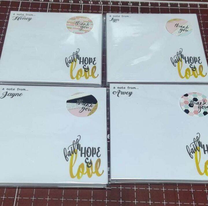 KG COSTUMIZED NOTE PAD 4x4/5x5 50sheets | Lazada PH