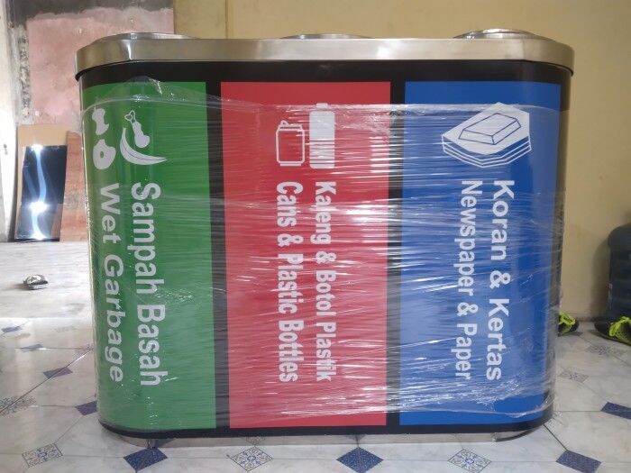 TONG SAMPAH CAPSUL STAINLESS / 3 IN 1 WARNA - PILAH - JENIS | Lazada ...