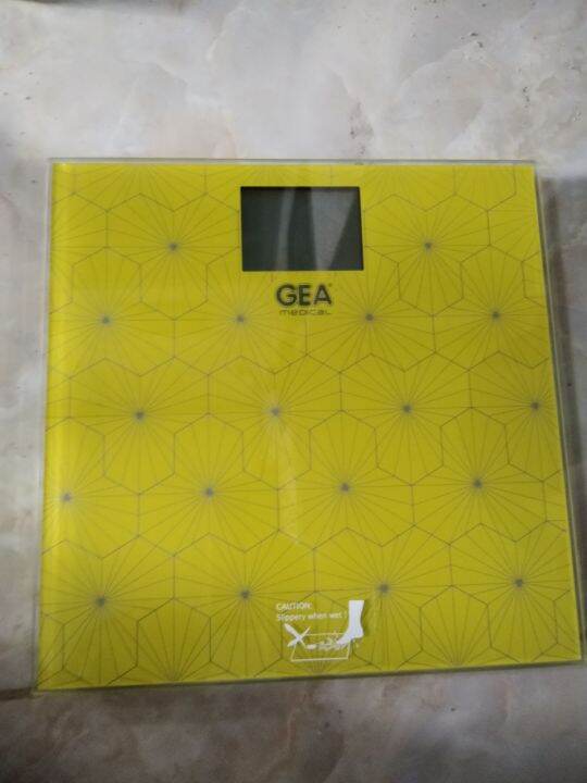 Timbangan Badan digital GEA EB-1623 kuning Octagon | Lazada Indonesia