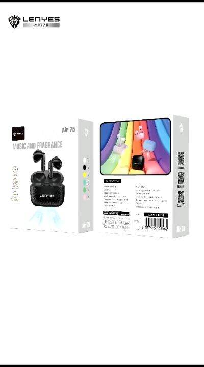 MR X Lenyes AIR 75 TWS Wireless Earbuds Bluetooth 5.1 Smart Touch Hifi ...