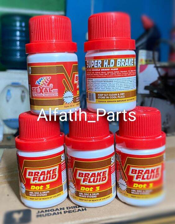 MINYAK REM TEXAL OLI REM BRAKE FLUID DOT 3 50ML / 300 ML SEMUA MOTOR ...