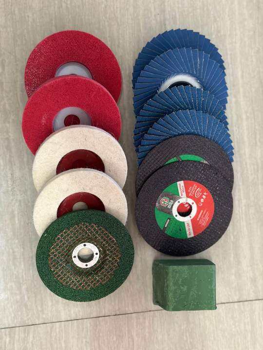 Buffing polishing set emery cotton gray cutting disc bbb soap | Lazada PH