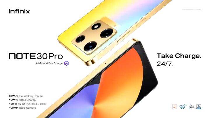 Infinix Note 30 Pro Smartphone | 8GB RAM + 256GB ROM | 1 Year Warranty by Infinix Malaysia Set ...