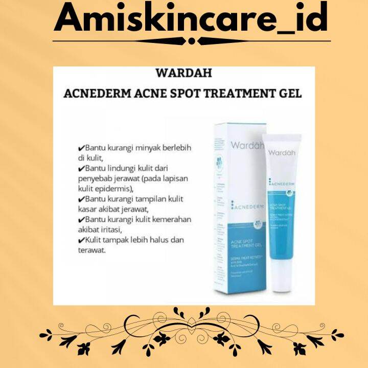 wardah acnederm acne spot treatment gel 15ml | Lazada Indonesia