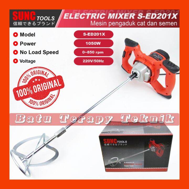 Mesin Power Mixer SUNC BY JLD Alat Pengaduk Cat Pengaduk Semen Electric ...