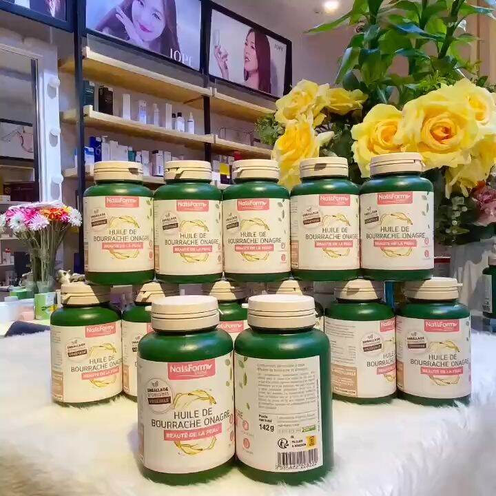 Viên uống tinh dầu hoa anh thảo kết hợp lưu ly Nat&From beaute de la ...