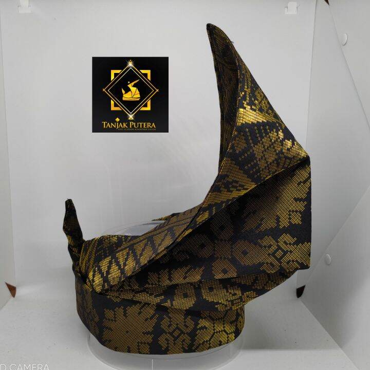 Tanjak Songket Penuh Hitam Gold Dewasa | Lazada