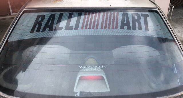 Cars Sticker RalliArt Car Windows Sticker Tampal Dalam Cermin Ralli Art ...