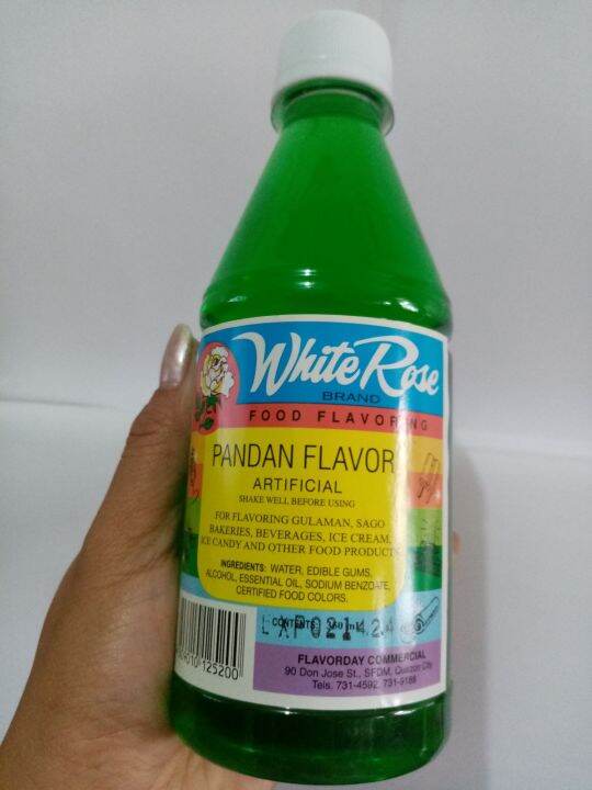 Pandan Flavor by White rose 350ml, for flavoring gulaman, sago ...