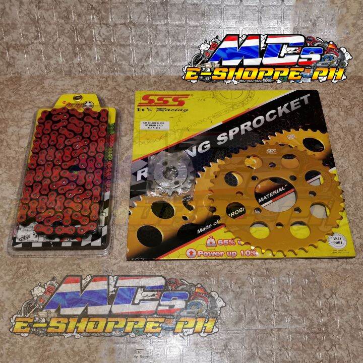 SSS Sprocket Colored Chain Set (415) for Raider150 Carb/F.i | Lazada PH