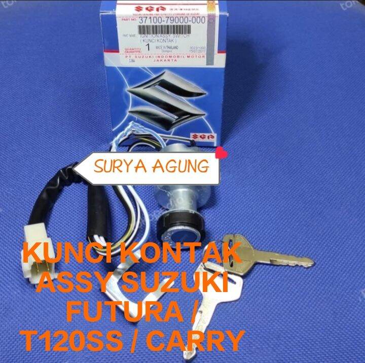 KUNCI KONTAK ASSY / SWITCH IGNITION ASSY MOBIL SUZUKI FUTURA/ T120SS ...
