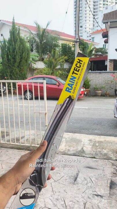 Taiwan Silicone Wiper TOYOTA VIOS NCP42 2002-2006 (20/14) RAIN-TECH RAZOR HYBRID Aerodynamic Car ...