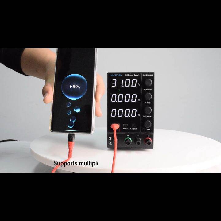 US plug Wanptek DC power supply adjustable lab Bench power source 30V ...