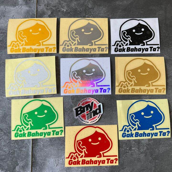 Sticker Stiker Cutting GAK BAHAYA TA | Lazada Indonesia