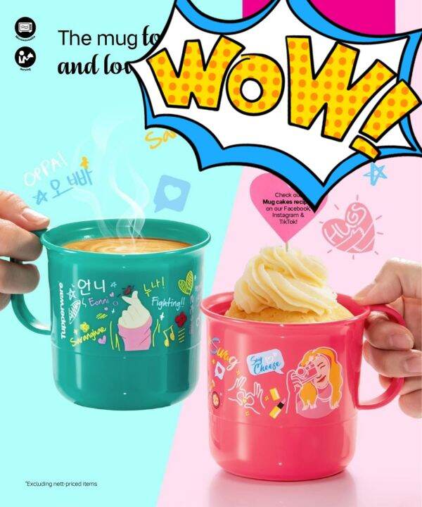 Tupperware K-Love Micro Mug 350ml | Lazada