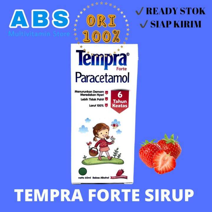 Tempra forte sirup 60 ml obat demam anak | Lazada Indonesia