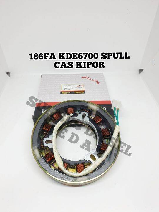 KDE6700 186 186F 186FA 188FA Spul Spull Cas Aki Genset Silent Solar ...