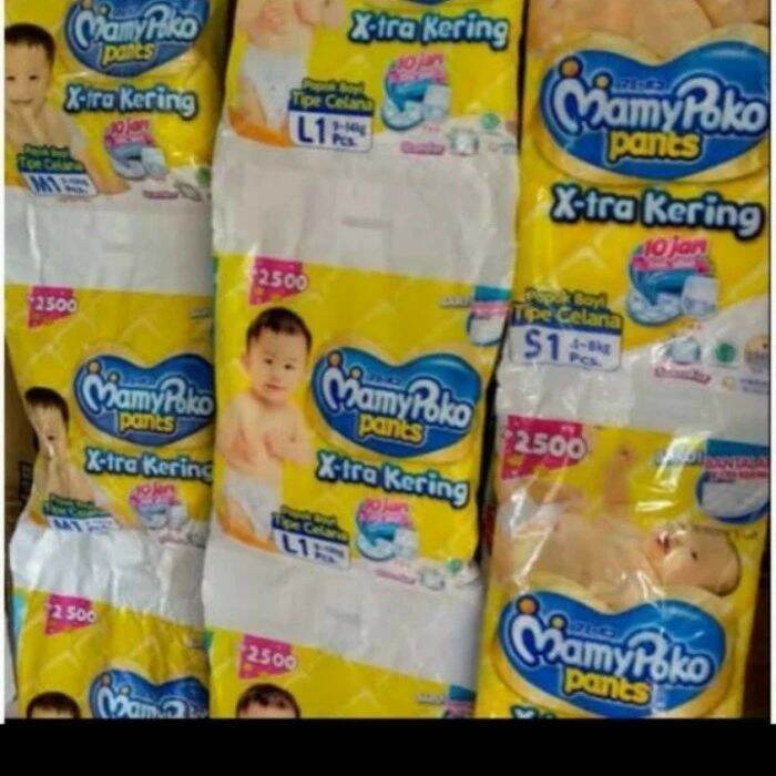 PAMPERS anak MAMY POKO PANTS, ISI 10 PCS UKURAN XL,L,M,S | Lazada Indonesia