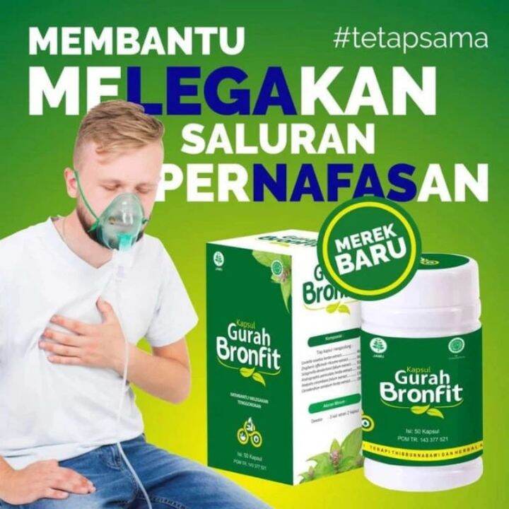 Kapsul gurah bronfit 50 kapsul asli obat batuk dan obat asma | Lazada ...