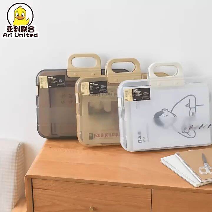 TAS KOPER PLASTIK KOTAK TRANSPARAN ANTI AIR DEBU MAP PENYIMPANAN ARSIP ...
