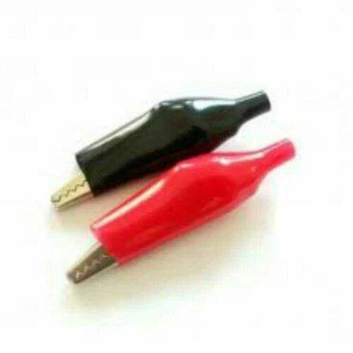 Jepit / capit Buaya 3cm 1 set hitam dan merah listrik / Elektro ...