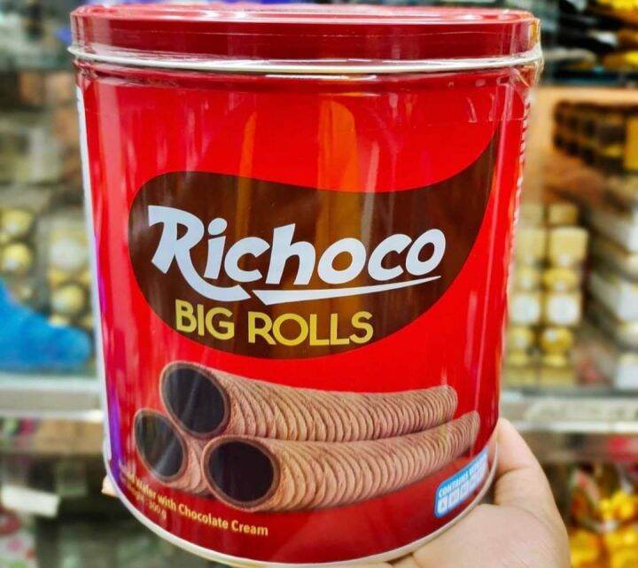 big rolls richeese / richoco wafer sticks Richoco Big Rolls new packaging 300g / 320g box ...