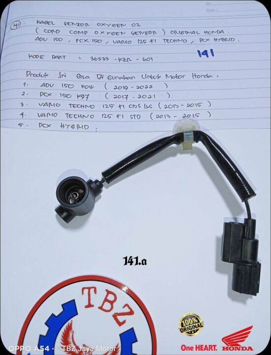 kabel sensor oksigen o2 honda pcx adv vario pcx hybrid cord comp oxygen ...