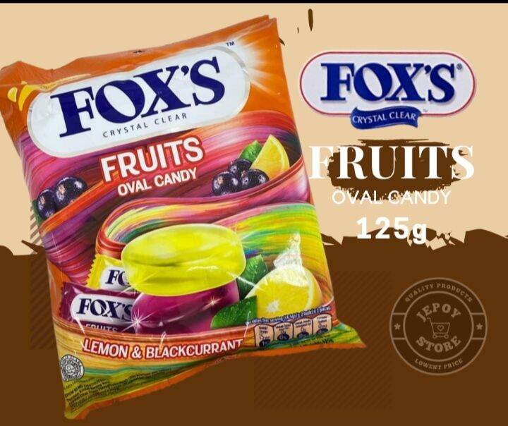Fox Fruits crystal clear candy 125 grams x 48 PCS | Lazada PH