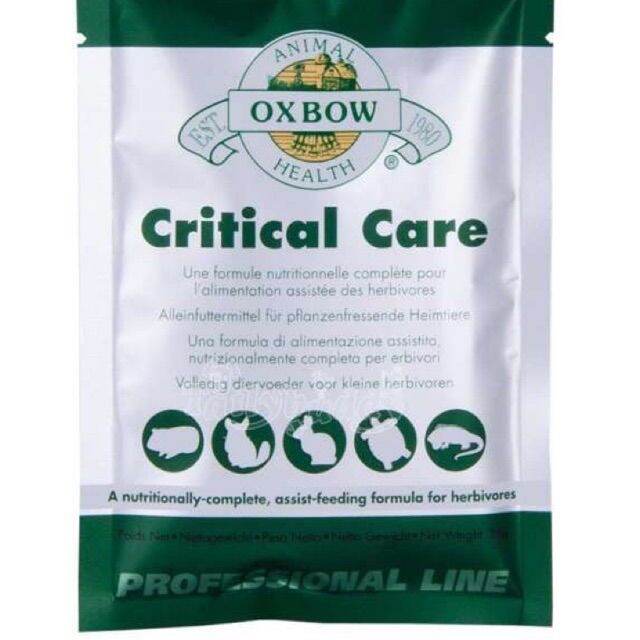 Oxbow Critical Care อาหารสัตว์ป่วย กระต่าย แกสบี้ ชินชิล่า ขนาด 36 กรัม ...