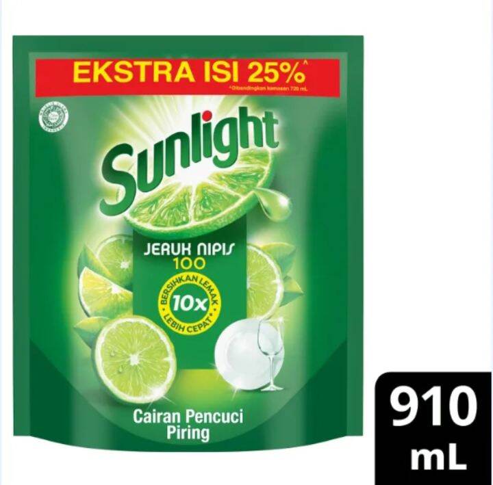 Sunlight Sabun Cuci Piring Jeruk Nipis 910ml / Sunlight 910ml Sabun Cuci Piring / Sunlight ...