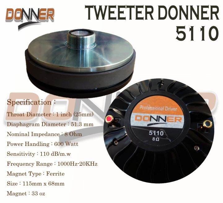 DRIVER TWEETER DONNER D5 TWITER 5110 ORIGINAL | Lazada Indonesia