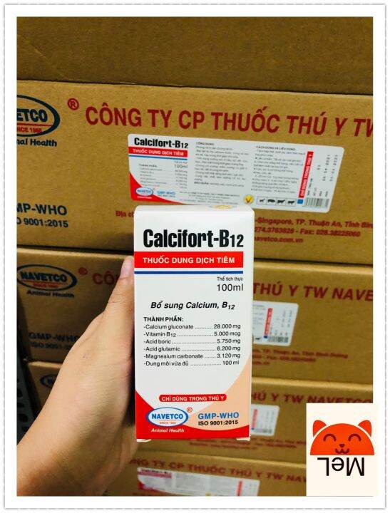 Calcifort B12 100ml Navetco-Phòng ngừa thiếu máu, thiếu canxi, bại lệt ...
