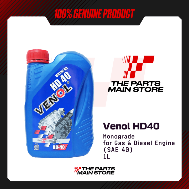 VENOL MOTOR OIL HD 40 MONOGRADE FOR GAS & DIESEL ENGINE SAE-40 1L ...