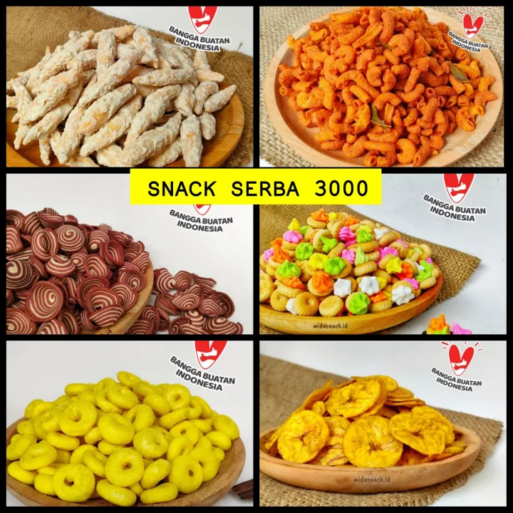 Snack Serba 3000 Cemilan Gurih | Lazada Indonesia