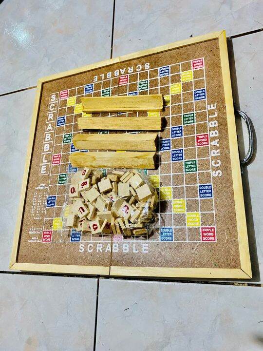 Wooden Scrabble board 15.25” | Lazada PH