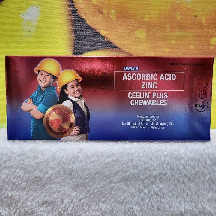 Ceelin Plus Chewables Ascorbic Acid + Zinc 100 Chewable Tablets | Lazada PH