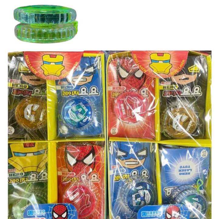 ของเล่นโยโย่ Super Hero YOYO ลูกดิ่งโยโย่ มีไฟ(คละแบบ) | Lazada.co.th